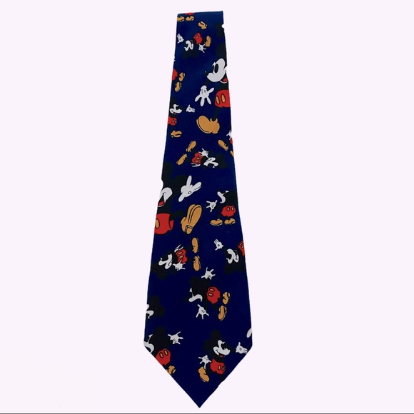 Disney | Accessories | Gold City Disney Mickey Mouse Silk Tie | Poshmark